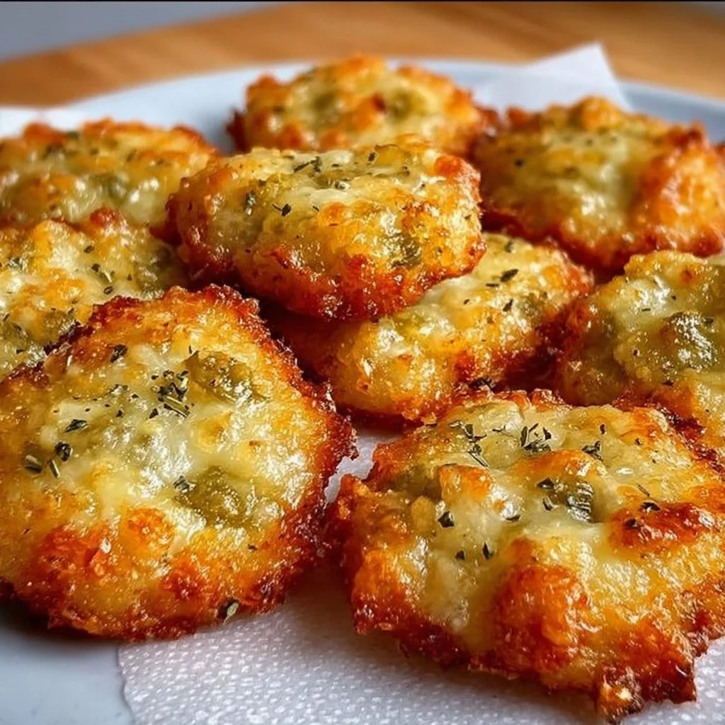 Crispy Pickle Cheese Bites